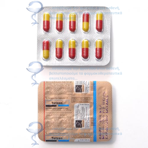 Tetracycline Δισκίο 250mg, 500mg Χωρίς ιατρική συνταγή στην Ελλάδα